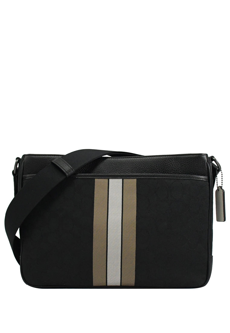 Coach Thompson Crossbody In Signature Jacquard With Varsity Stripe - B ...