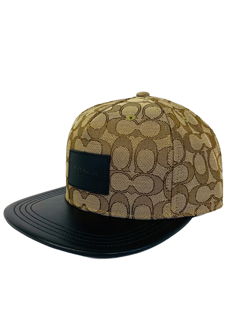 Coach Mens Signature Flat Brim Hat - Brown – Haute Style Malaysia