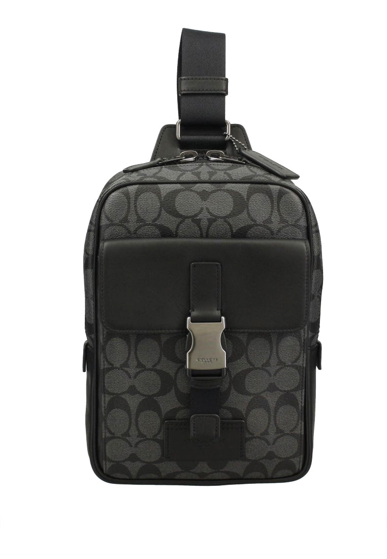 Coach Track Pack In Signature Canvas - Black – Haute Style Malaysia