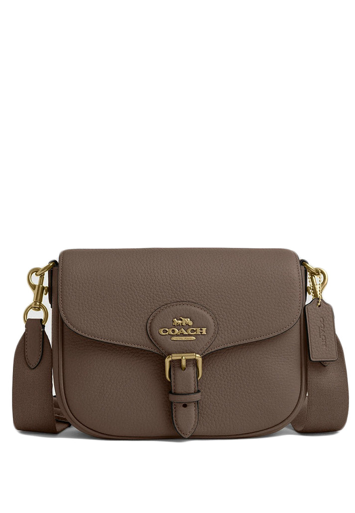 Coach Amelia Saddle Bag - Dark Stone – Haute Style Malaysia
